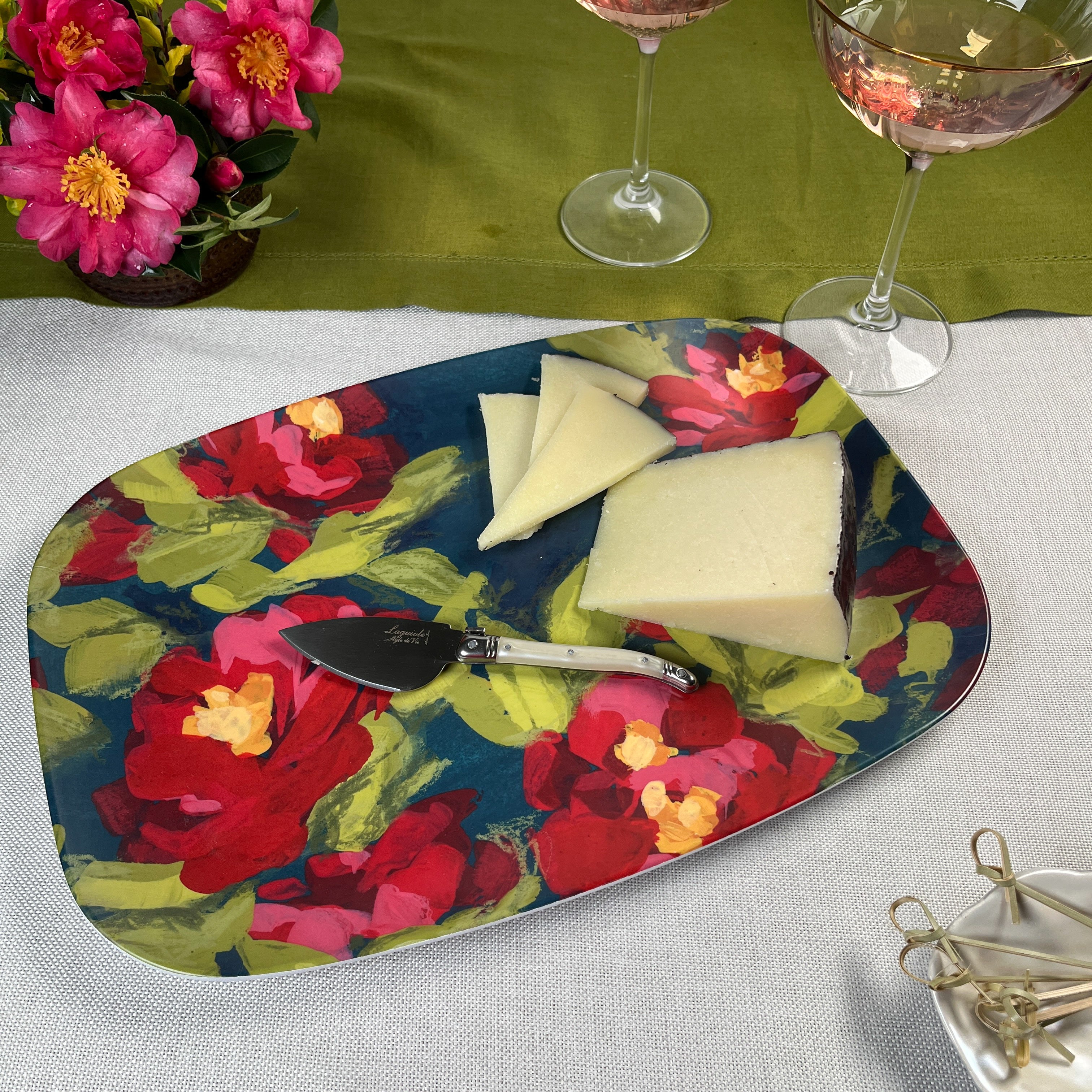 Yuletide Camellia - Melamine Tray – Color Me Kristy